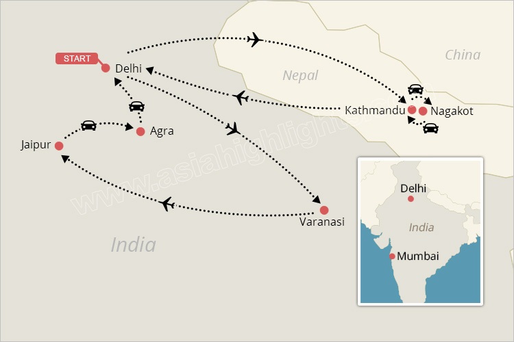 11 Days India and Nepal Tour